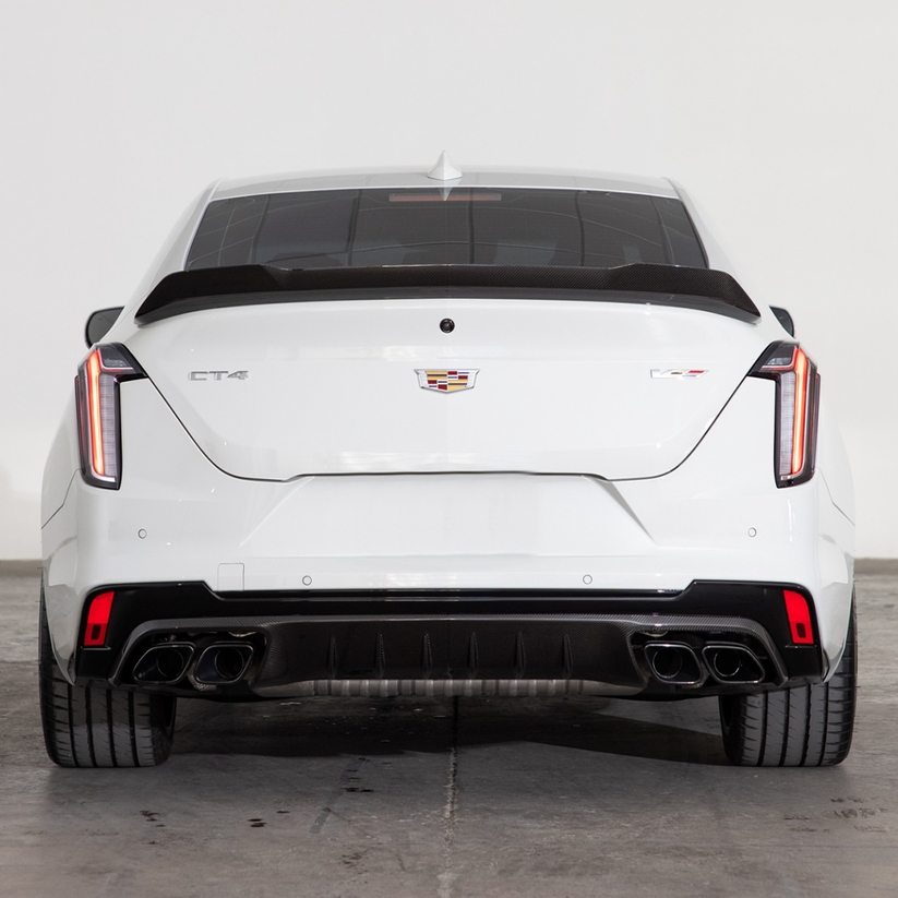 Cadillac CT4-V Blackwing Genuine Carbon Fiber Rear Diffuser – Savage ...