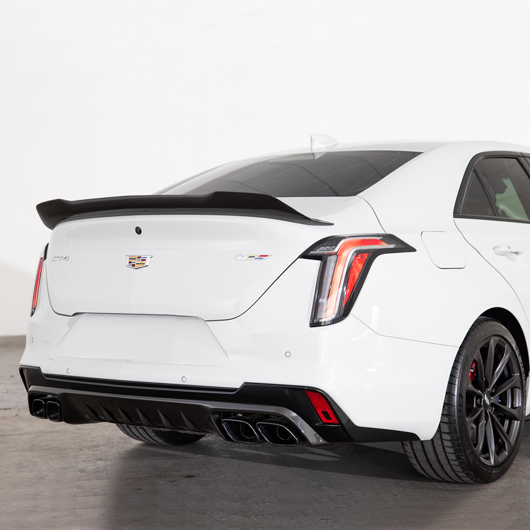 Cadillac CT4-V Blackwing Genuine Carbon Fiber Rear Diffuser – Savage ...