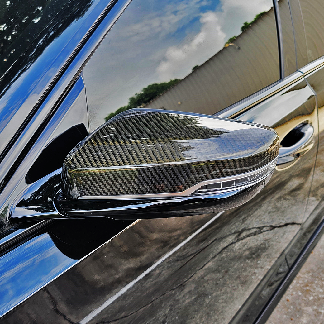 CT5-V Blackwing Genuine Carbon Fiber Side View Mirror Full Replacement ...